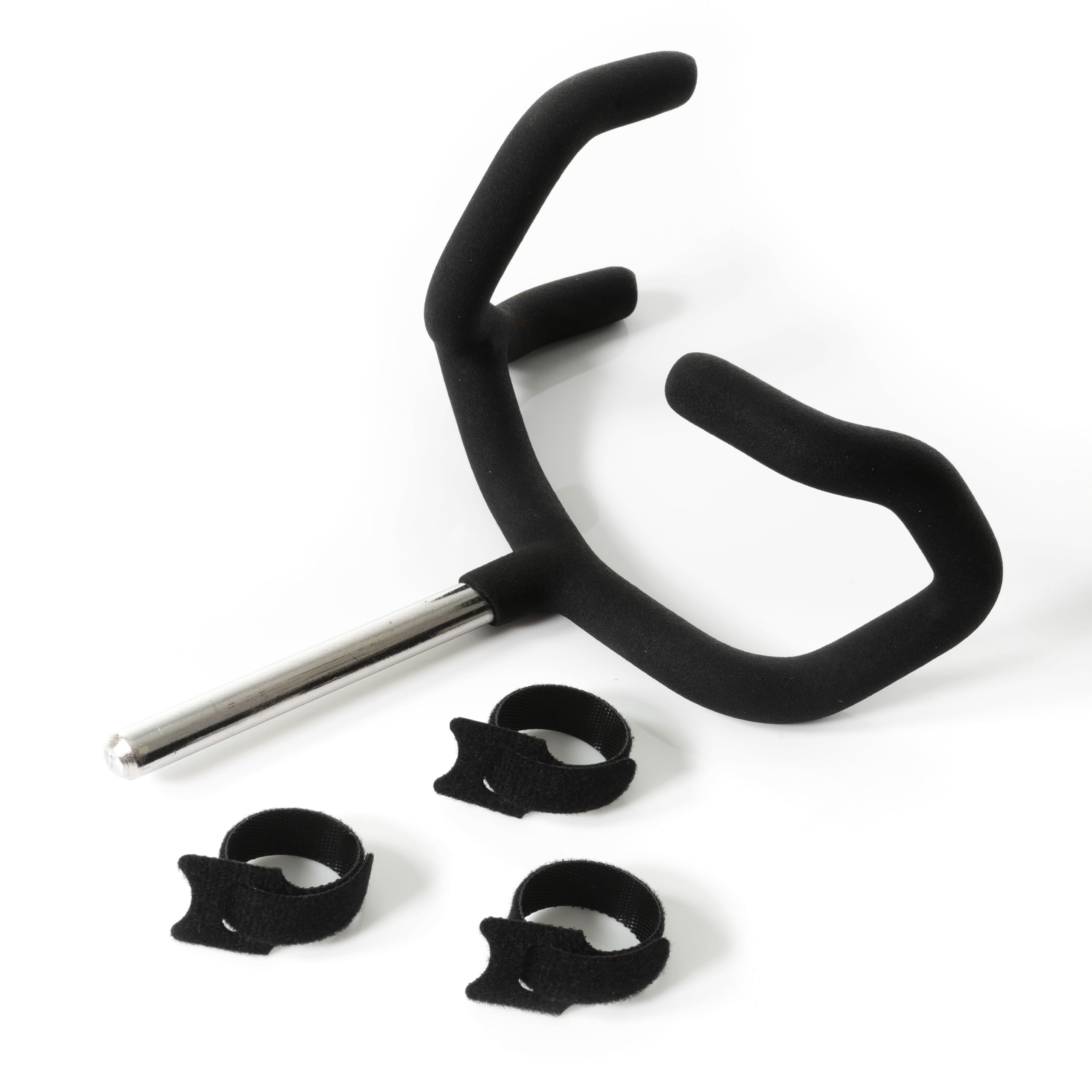 Microphone Boom Pole Holder - Metal Cradle Mount Support For Microphone and Audio Equipment - Fits Grip Head On Mic and C Stand - Includes 3 Nylon Cable Straps - MAINEFIELD PACIFIC (Black)