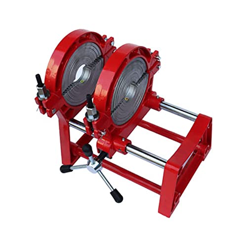 LGXEnzhuo Manually Operated HDPE Butt Fusion Welding Machine 2 Clamps Pipe Fusion Welder Manual PE PP PB PVDF Pipe Hot Melt Machine 110V 63-200mm with Digital display Heater