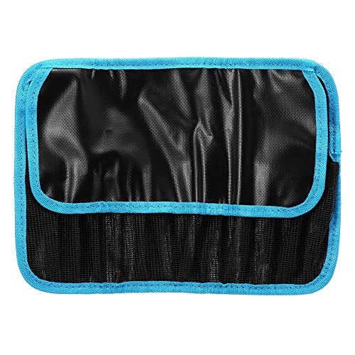 MengK Waterproof PVC Fishing Jig Bag 12 Pockets Protective Lure Bag Jig Storage Cover Bag Pouch Fishing Baits Tools Accessories Storage Organizer Bag