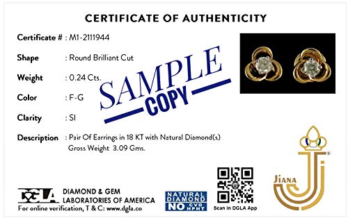 Jiana Jewels 14K Yellow Gold 2.57 Carat (H-I Color, SI2-I1 Clarity) Lab Created Diamond Band Ring