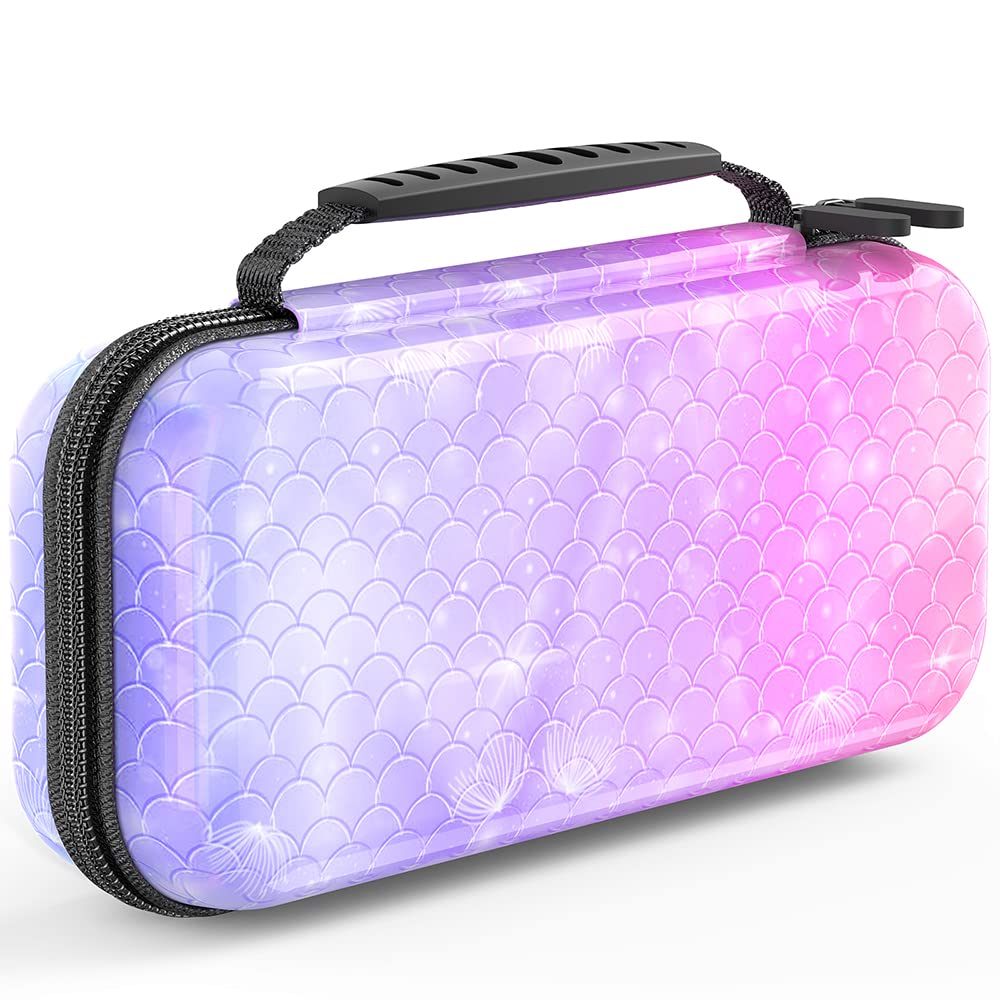 Larstylee Switch Carrying Case for Nintendo OLED New Model, Switch Protective Case with Game Card Storage for Nintendo Switch Console & Accessories