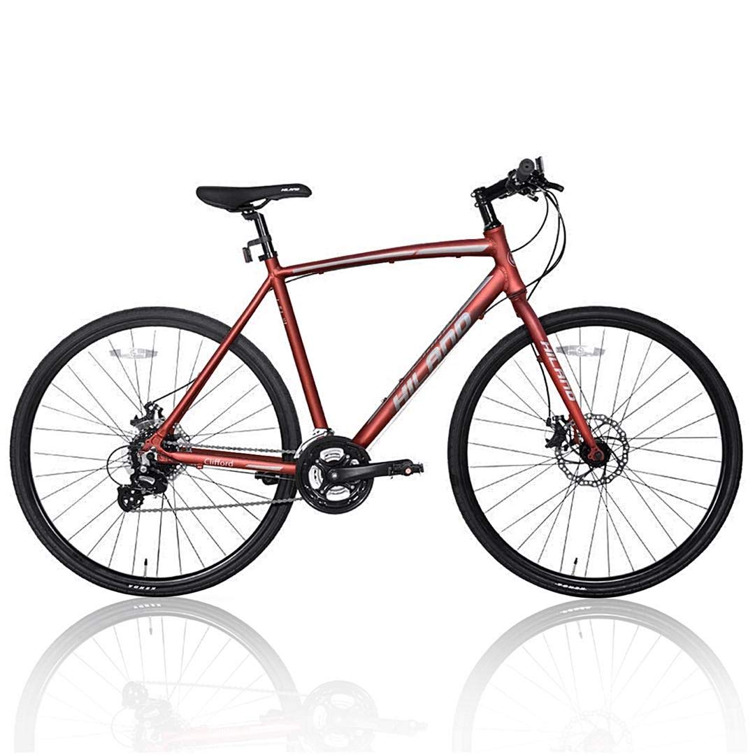 Hiland Road Commuter Bike,700C Wheels with 14 speeds Racing Bike for Men Womens