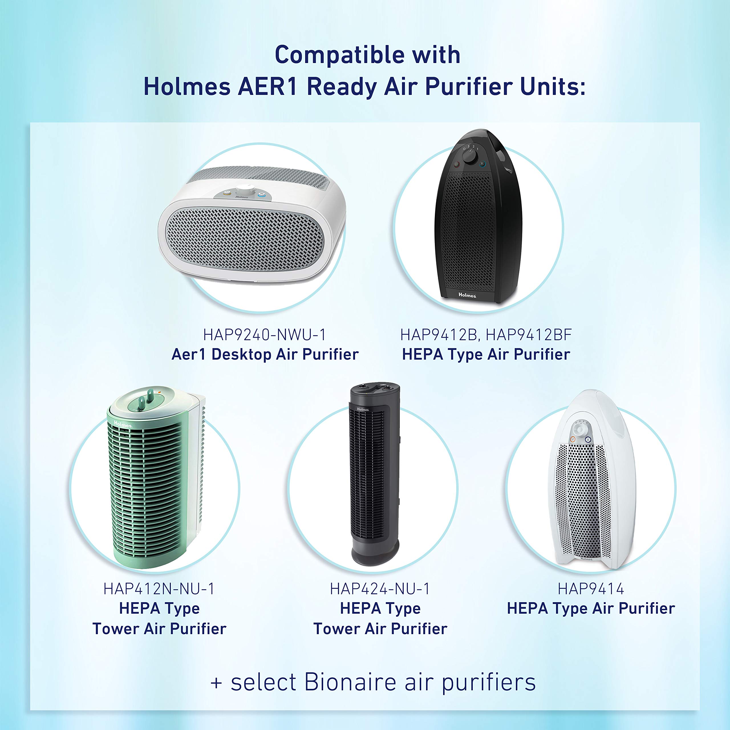 Holmes HAPF30AT Air Filter and Holmes Group Odor Reducing Carbon Replacement Filters Bundle (4 Pk)