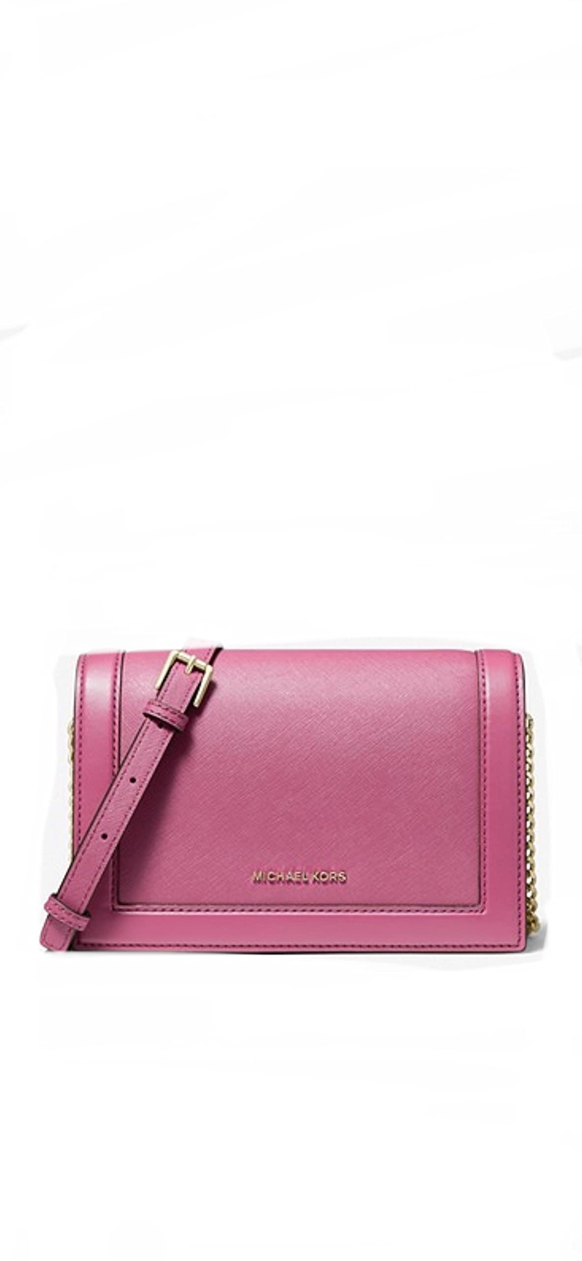 Michael Kors Jet Set Large Logo Crossbody (French pink)