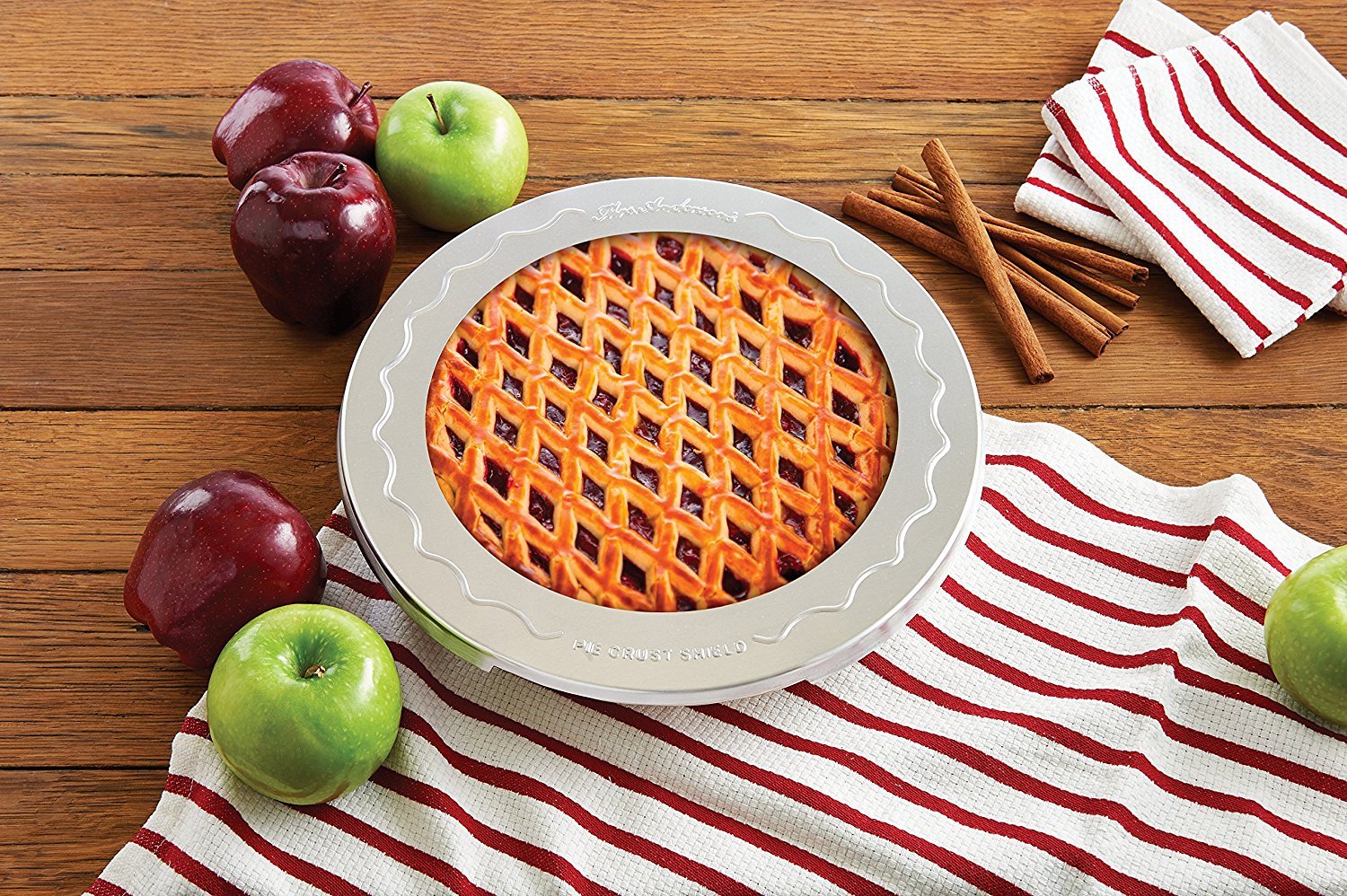 Mrs. Anderson's Baking Pie Crust Protector Shield, Fits 9.5 and 10-Inch Plates, Set of 2