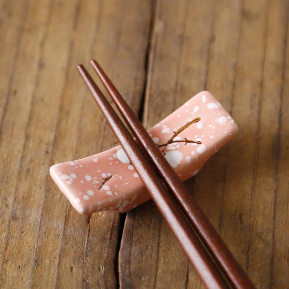 Japanese Style Ceramic Chopstick Rest Creative Chopsticks Holder Spoon Rack Knife Fork Holder for Kitchen Restaurant Hotel Home Decor(Blue)