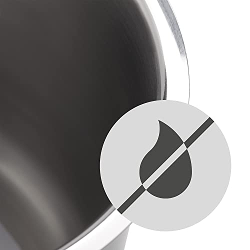 WMF Pot Set 4-Piece Provence Plus Pouring Rim Glass Lid Cromargan® Stainless Steel Polished Suitable for Induction Hobs Dishwasher-Safe, Silver, 52.7 x 28.8 x 21.8 cm