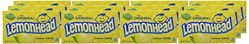 Lemonhead Hard Lemon Candy, 5 Ounce Movie Theater Candy Boxes (Pack of 12)