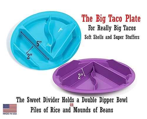 Jarratt Industries Big Taco Plate, Made in the USA, Designed
