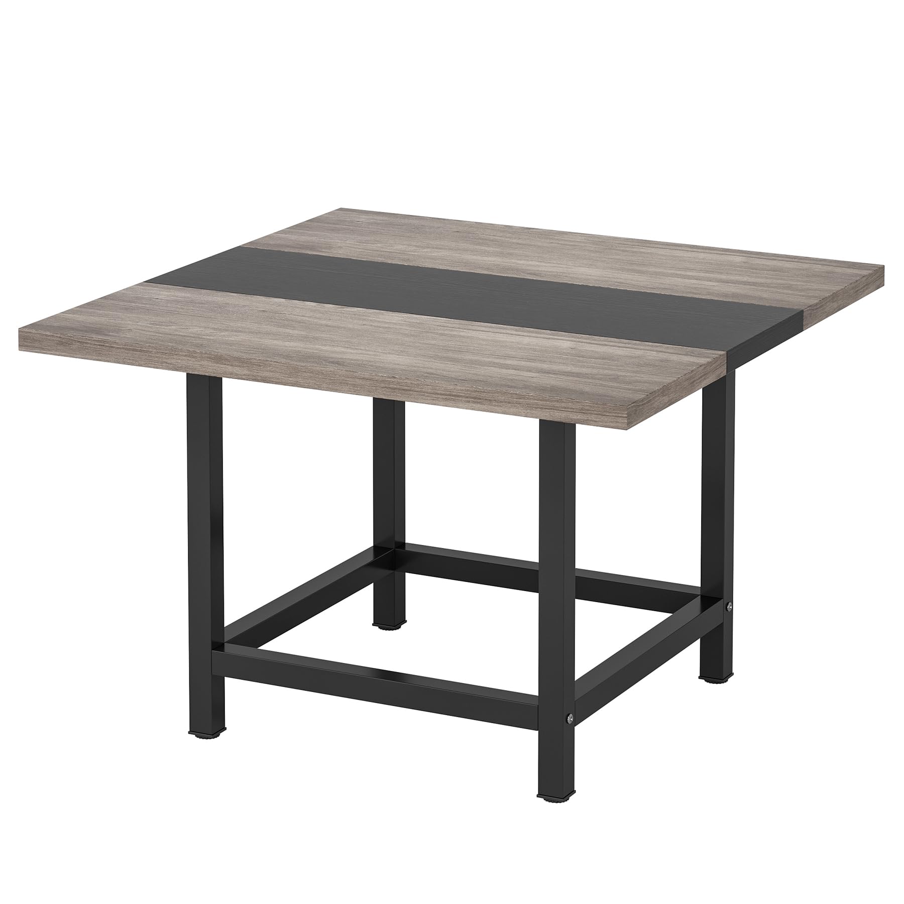 Tribesigns Square Dining Table for 4 People, Farmhouse 39.4"x 39.4"x29.5 “ inches Wooden Kitchen Table, Farmhouse 2 Person Dinning Table for Dinning Room &Small Space