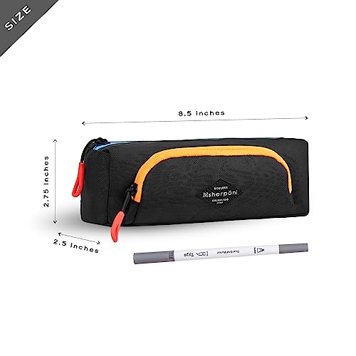 Sherpani Poet, Nylon Small Travel Pouch, Zipper Bag, Cute Portable Pen Case, Work Office Suppliers, Travel Organizer Accessories for Women (Chromatic)