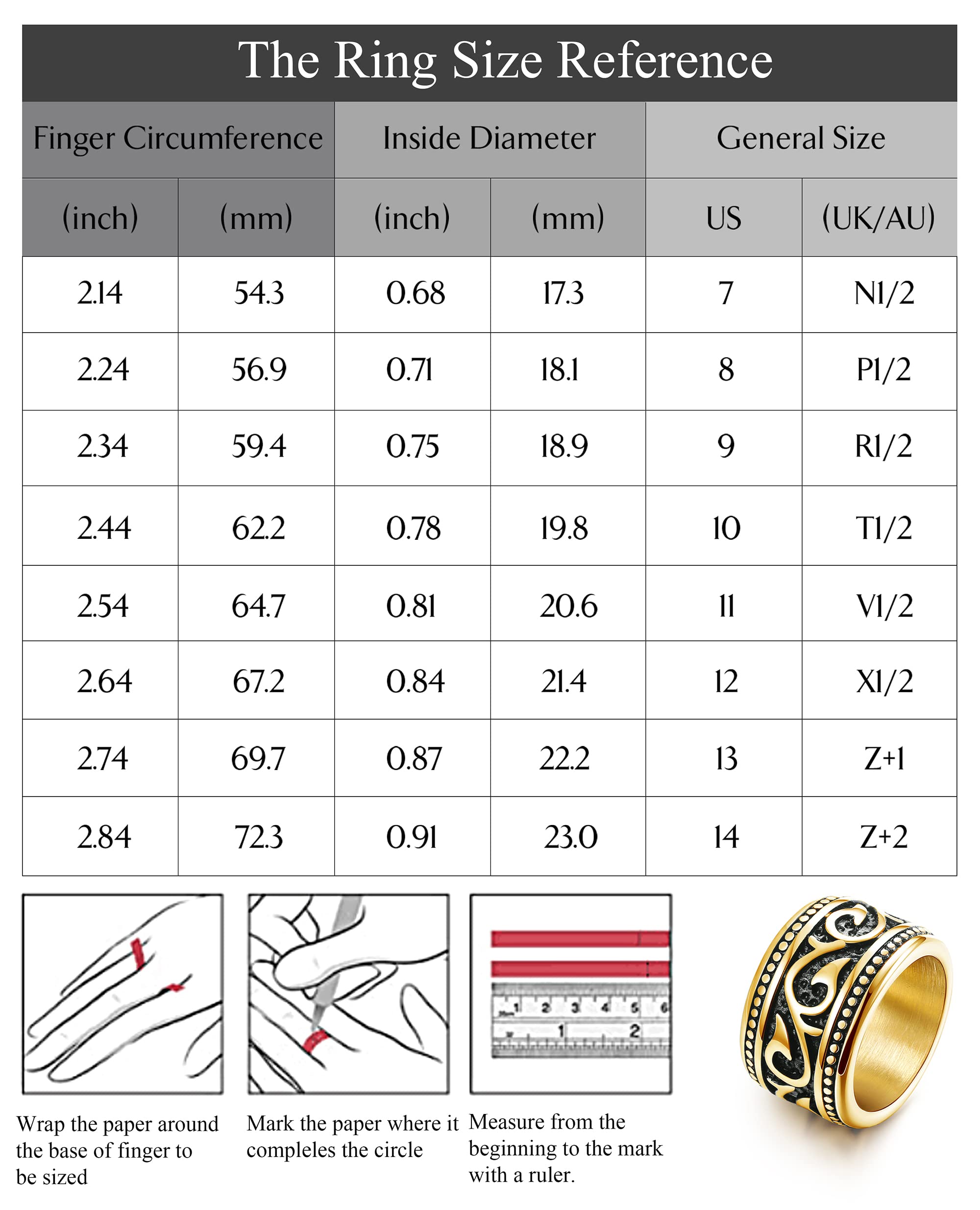 Jstyle 4Pcs Stainless Steel Signet Biker Rings Set Cuban Chain Spinner Ring Silver Vintage Celtic Knot Band Rings Beveled Polished Edge Comfort Fit 10
