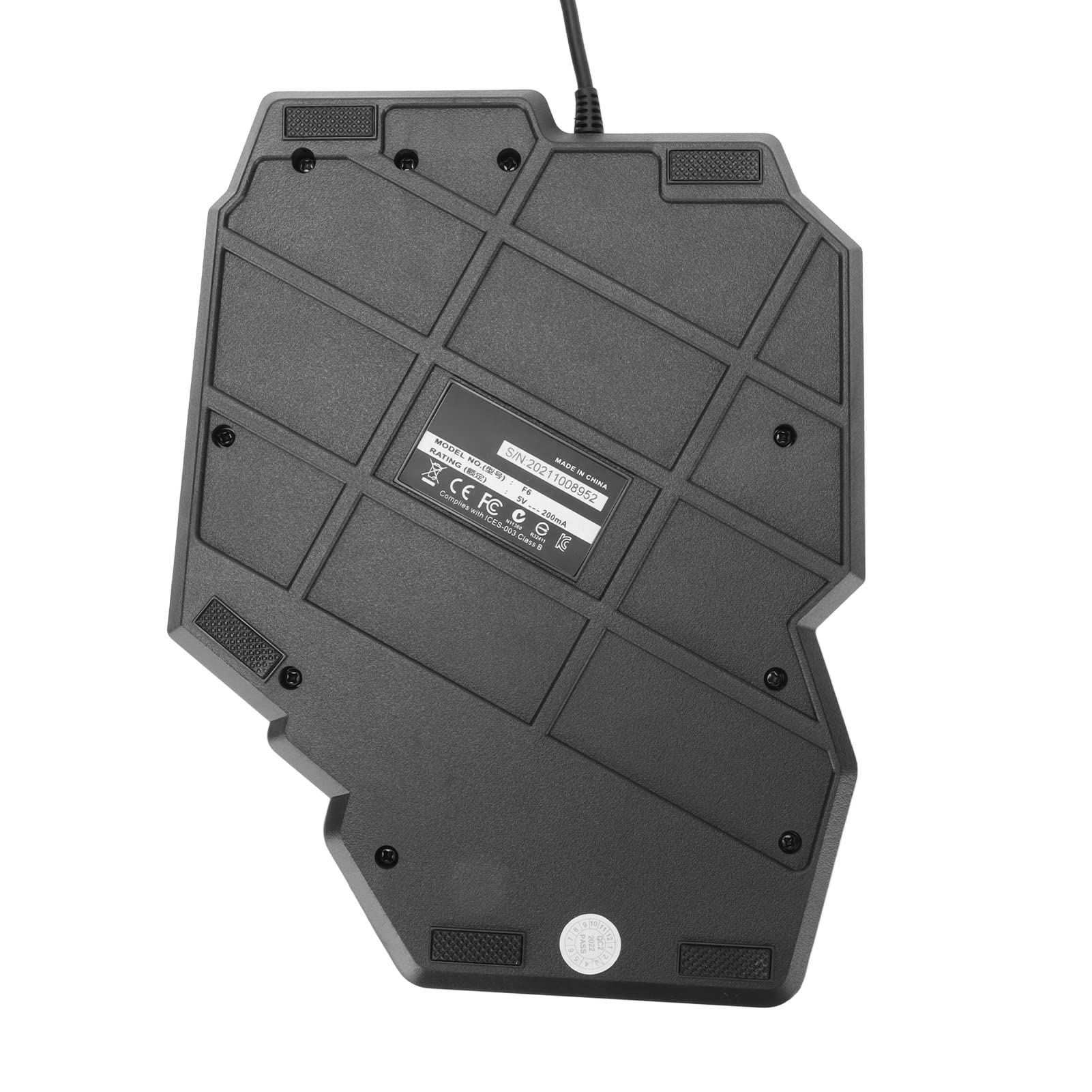 One Handed Gaming Keyboard, RGB Backlit USB Wired Single Hand Mechanical Keyboard, Half Keyboard, Professional Gaming Keypad, for Computer Gaming