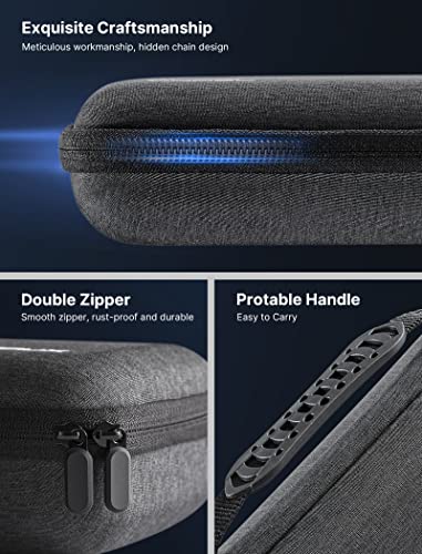 JSAUX Carrying Case Compatible with Steam Deck/Steam Deck OLED, Protective Hard Shell Carry Case Built-in Charger Storage, Portable Travel Carrying Case for Steam Deck Console & Accessories - BG0102