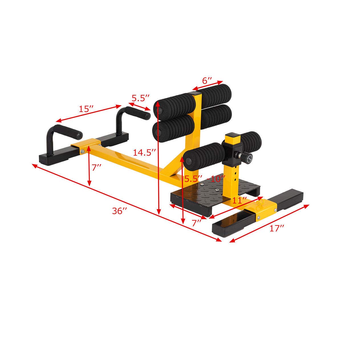 Goplus 3-in-1 Multifunctional Squat Machine Deep Sissy Squat & Leg Exercise Squat for Home Gym Fitness Equipment