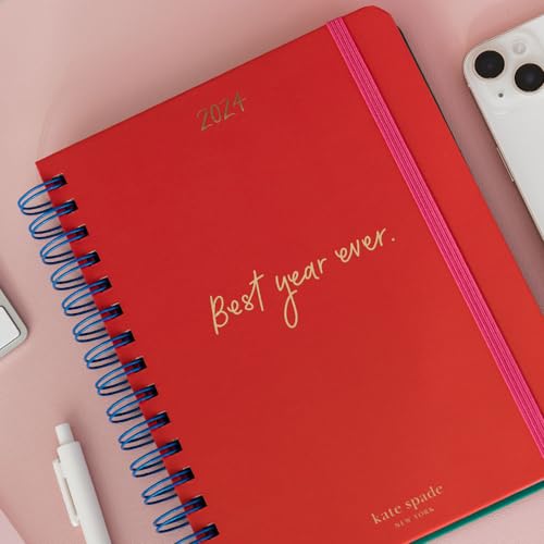 Kate Spade New York 2024 Planner Weekly and Monthly, January 2024 - December 2024, Hardcover Spiral Planner