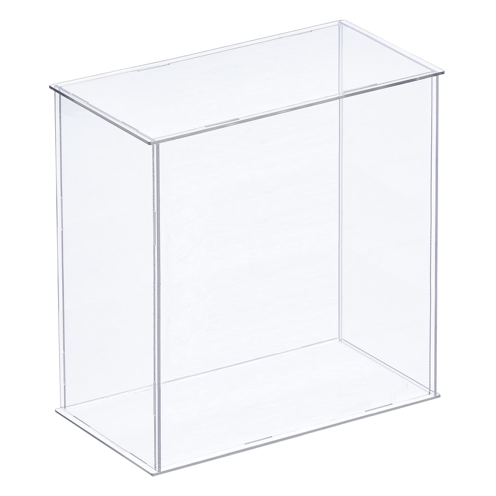 MECCANIXITY Acrylic Display Case Plastic Box Clear Assemble Dustproof Showcase 8.3x4.3x8 Inch for Collectibles Items