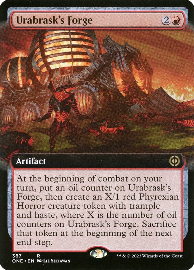 Magic: the Gathering - Urabrask's Forge (387) - Extended Art - Phyrexia: All Will Be One
