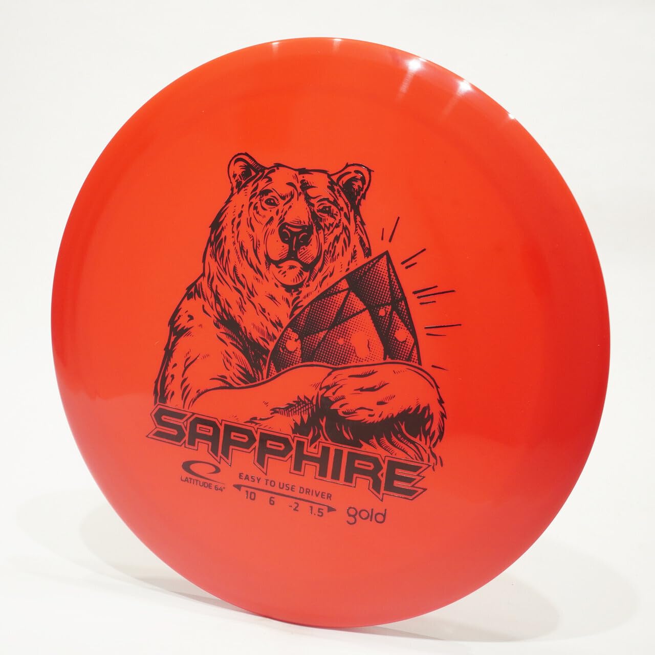 Latitude 64 Sapphire (Gold Line) Driver Golf Disc, Pick Weight/Color [Stamp & Exact Color May Vary] Yellow 160-166 Grams