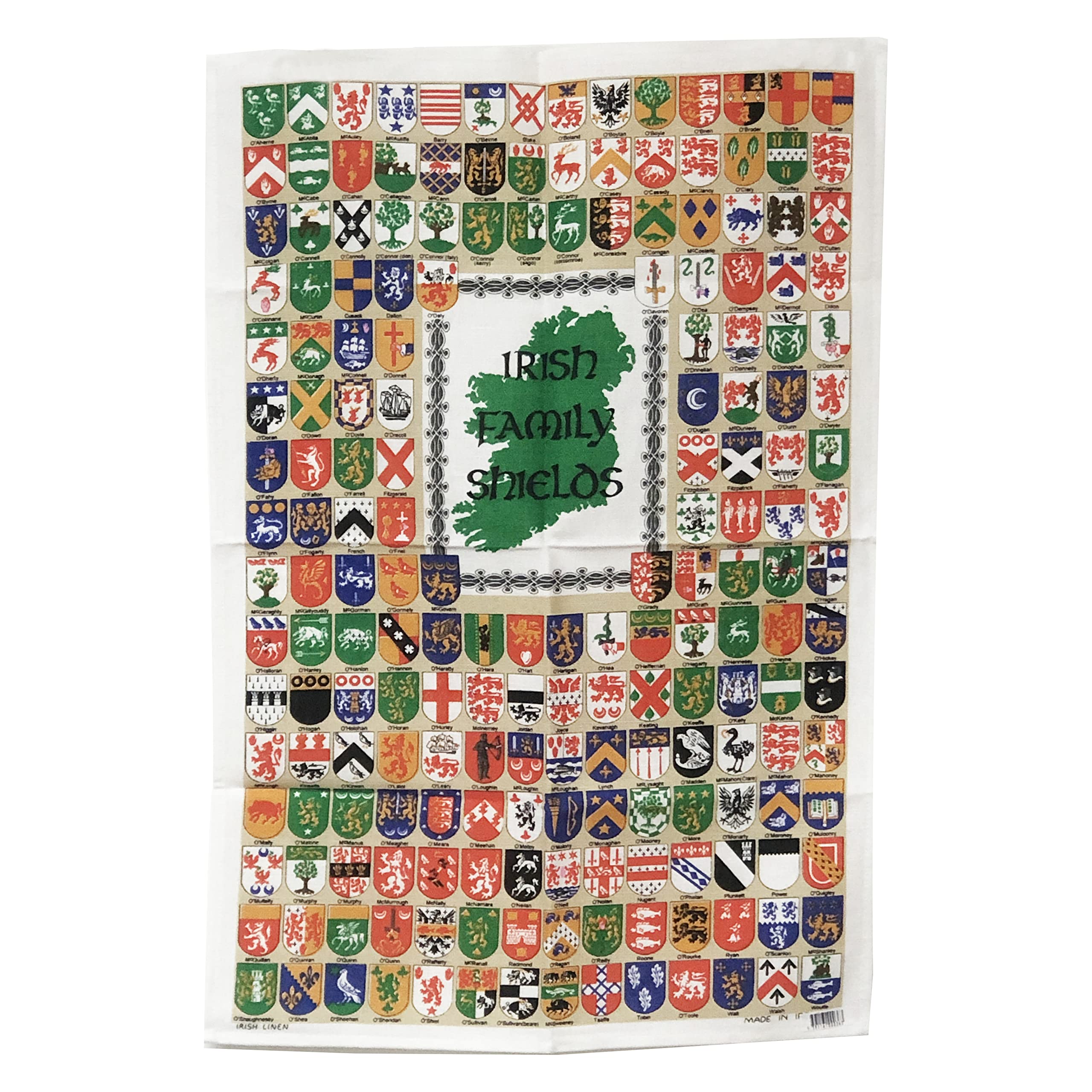 Irish Family Shields Tea Towel | Irish Linen Kitchen Towel