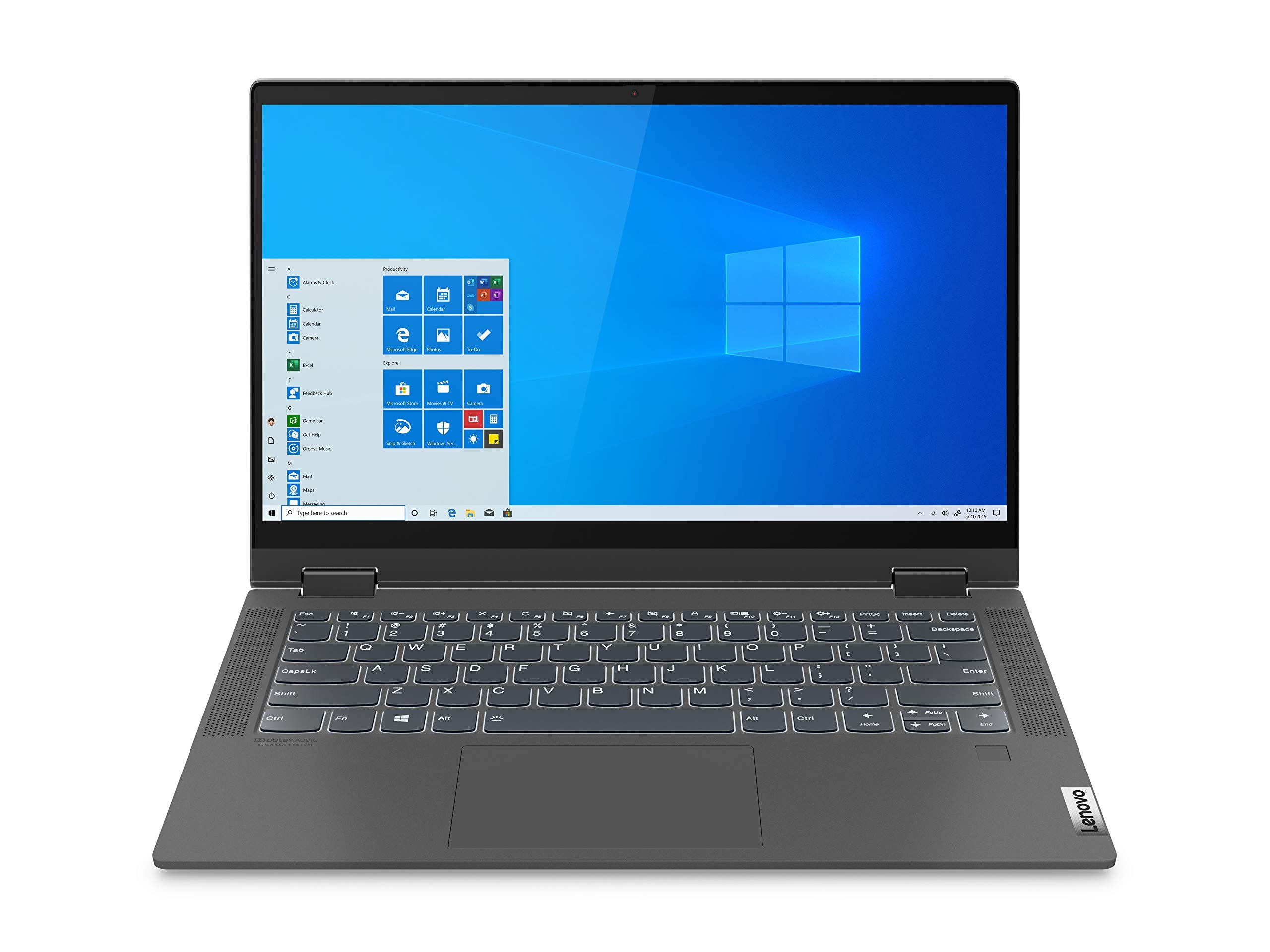Lenovo Flex 5 14" FHD IPS Touchscreen Premium 2-in-1 Laptop, AMD 4th Gen Ryzen 5 4500U, 16GB RAM, 256GB PCIe SSD, Backlit Keyboard, Fingerprint Reader, Digital Pen Included, Windows 10