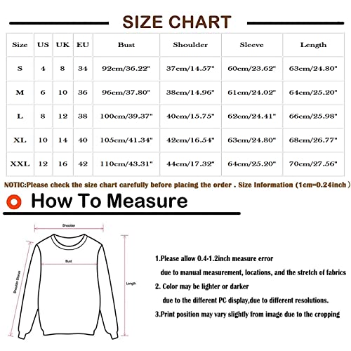 Lmzaren Women's Comfortable Casual Sweatwear Print Fall/Winter Crew Neck Sweatshirt Blouse Loose Fashion Tops Pullover
