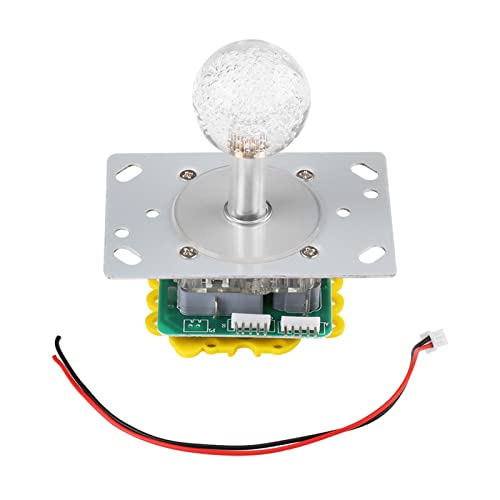 LED Arcade Joystick, Plastic LED Illuminated from 4 to 8 Way Joystick for DIY Arcade Game Accessories for Handmade