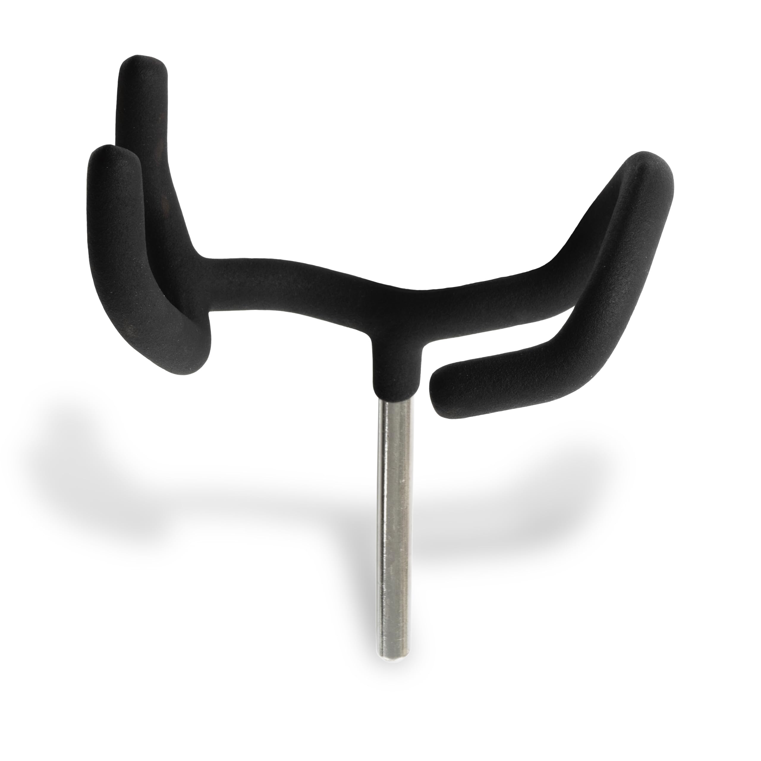 Microphone Boom Pole Holder - Metal Cradle Mount Support For Microphone and Audio Equipment - Fits Grip Head On Mic and C Stand - Includes 3 Nylon Cable Straps - MAINEFIELD PACIFIC (Black)