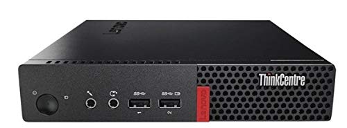 Lenovo ThinkCentre M910q Tiny Desktop (Black) - Intel Quad-Core i7-6700T 2.90GHz - 16GB RAM - 256GB SSD - Win 10 Pro (Renewed)