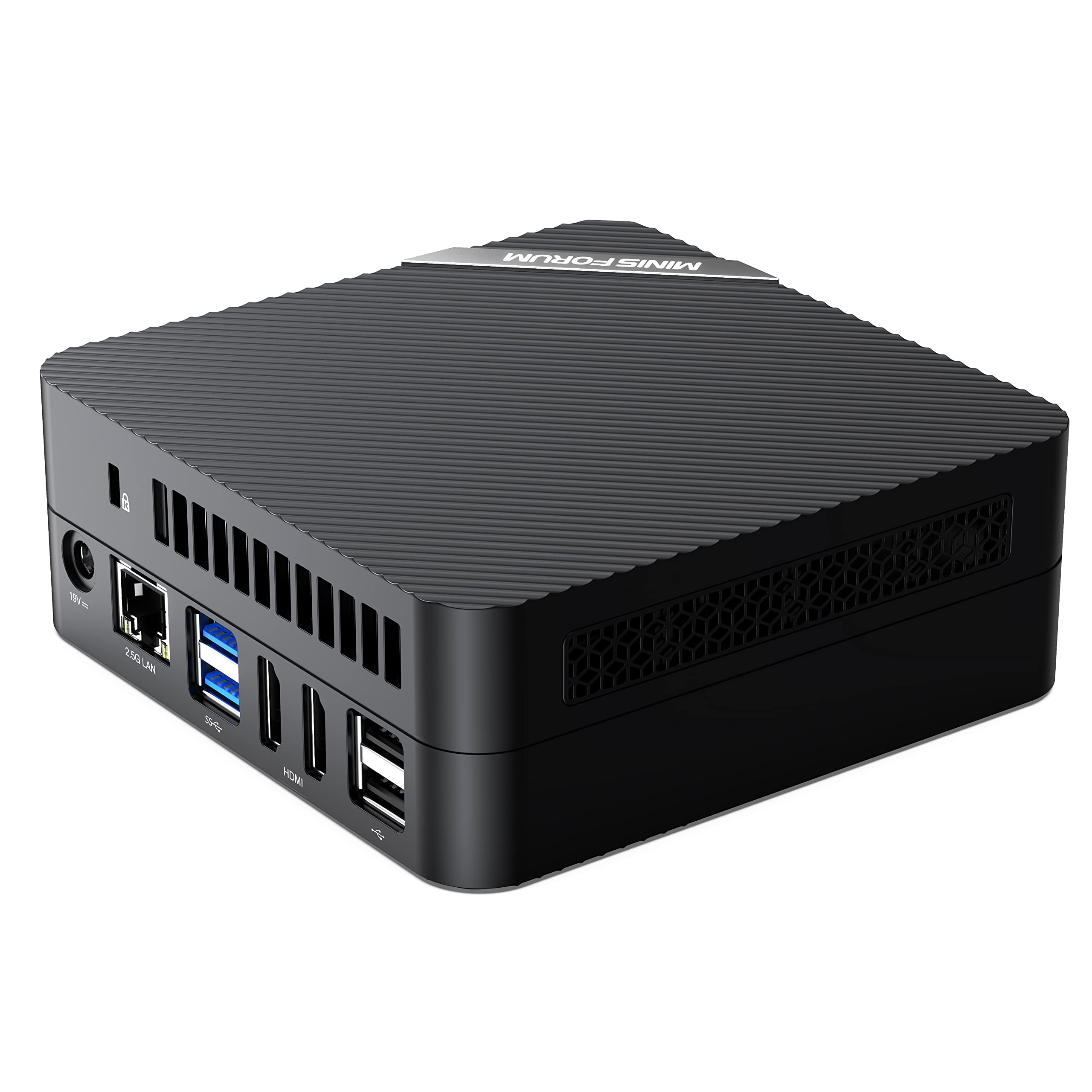MINISFORUM UM590 Mini PC AMD Ryzen 9 5900HX(8C/16T) Windows 11 Pro Mini Computer, 32GB RAM + 512GB SSD, 2x HDMI 1x USB-C 4K@60Hz Triple Outputs, 2.5Gbps Lan, AMD Radeon Graphics Micro Desktop Computer