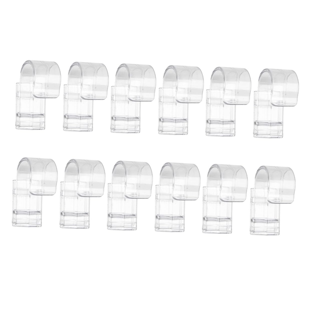 VOSAREA 12pcs Hook Clip Toothpaste Clip Coat Hangers Facial Face Wash Clear Shower Suction Hooks Mirror Holder Clips Bathroom Clear Hanging Clips Multipurpose Storage Hanging Clip