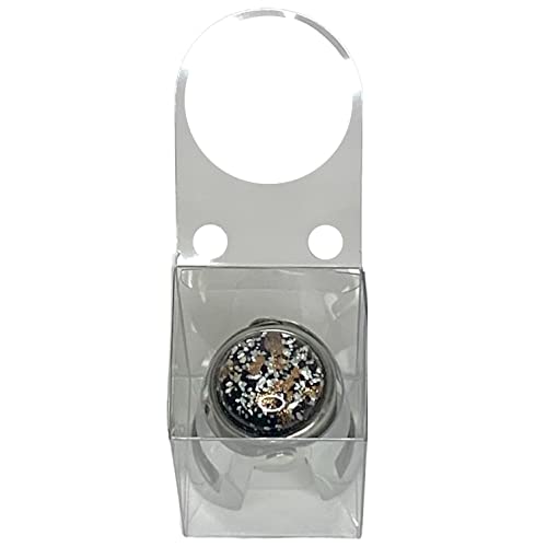 Murano Glass Champagne Bottle Stopper β Handmade, unique and beautiful gift for Prosecco, Cava, and Sparkling Wine Stopper with an airtight seal to keep bubbly fresher (Brown Speckled)