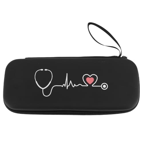 Stethoscope Hard Case, Hard Case, with Mesh Pocket, Compatible for Stethoscope, Portable and Convenient, Travel Holder for Classic III Lightweight II S.E