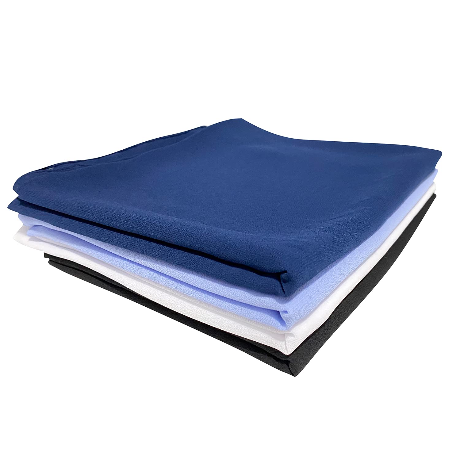 MANSHU 4 PCS Women Soft Chiffon Scarves Shawl Long Scarf Wrap Scarves.