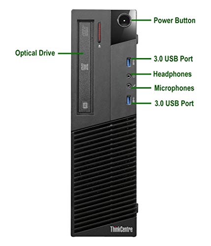 Lenovo ThinkCentre M93P SFF Computer Desktop PC, Intel Core i5 3.2GHz Processor, 16GB Ram, 256GB M.2 SSD, 2TB Hard Drive, Wireless Keyboard & Mouse, WiFi | Bluetooth, Windows 10 Pro (Renewed)