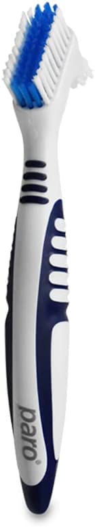Paro Clinic Denture Brush Hard and Soft bristles Combo Perfect Grip Swiss Made. Cleans Your dentures, retainers and Night Guards! Pack of 3
