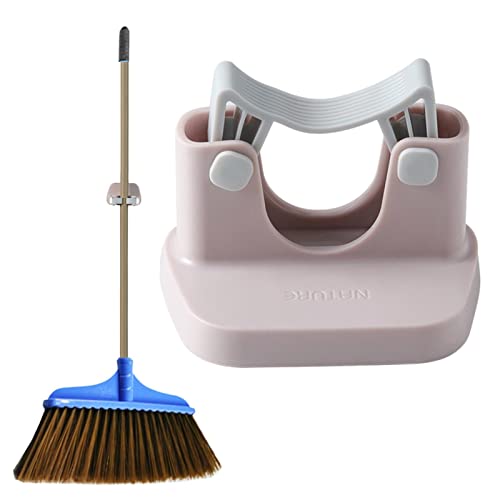 Mop Holder Wall Mounted, Mop Broom Organizer for Home, Broom Holder Mop Hanger Wall Mount Metal Organization Garage Storage System Garden Kitchen Tool Organizer Caneem