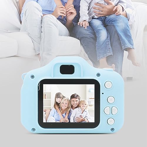 Kids Camera 2.4 Inch IPS Screen 40MP Kids Camera Clear Image with Microphone for Selfie (Sea Blue)