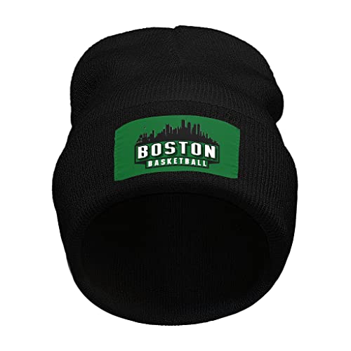 Lisabridal Winter Team City Black Beanie Hats Knit Warm Cap for Men Women