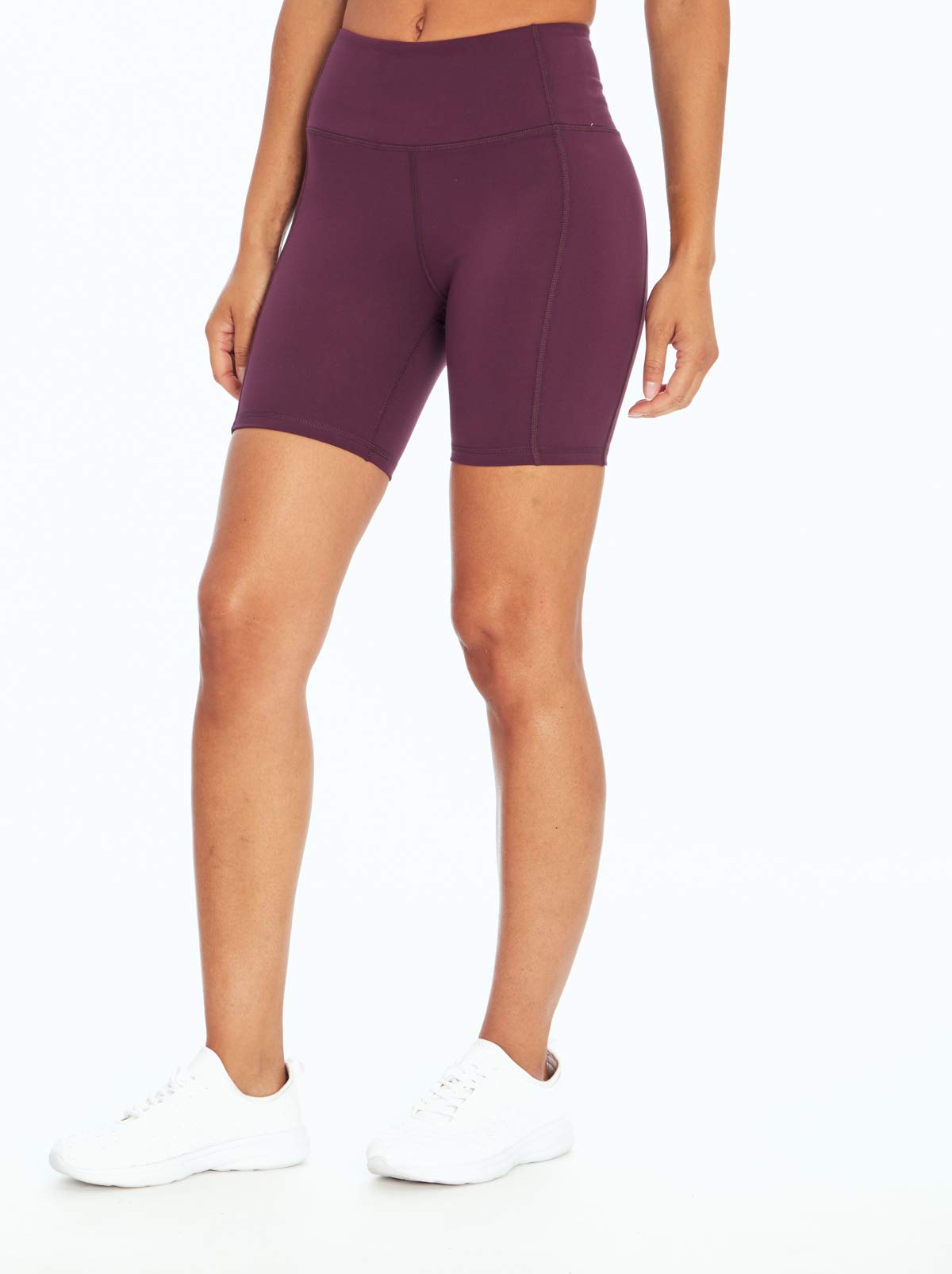 Jessica Simpson Sportswear Tummy Control Bermuda Short, BlackBerry Wine, X-Large