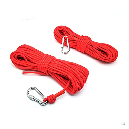 MEFESE 15/10 Meters Fishing Magnet Rope Nylon Braided Heavy Rope with Safe Lock Diameter 4mm Safe Durable