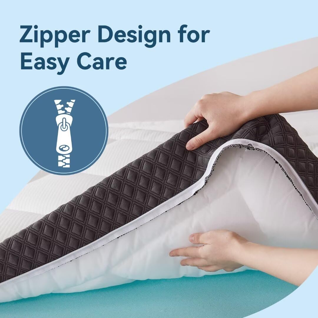 Topllen Full Size Mattress in a Box, Cooling Gel Memory Foam Mattress for Pressure Relief,Fiberglass-Free,CertiPUR-US® Certified,5inch
