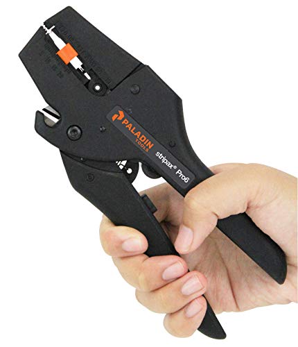 Paladin Tools STRIPAX PRO 6 Wire Stripper Tool | Premium Wire Cutter | 28-10 AWG | THHN/THHW Insulation | Professional Grade (2023 Model)