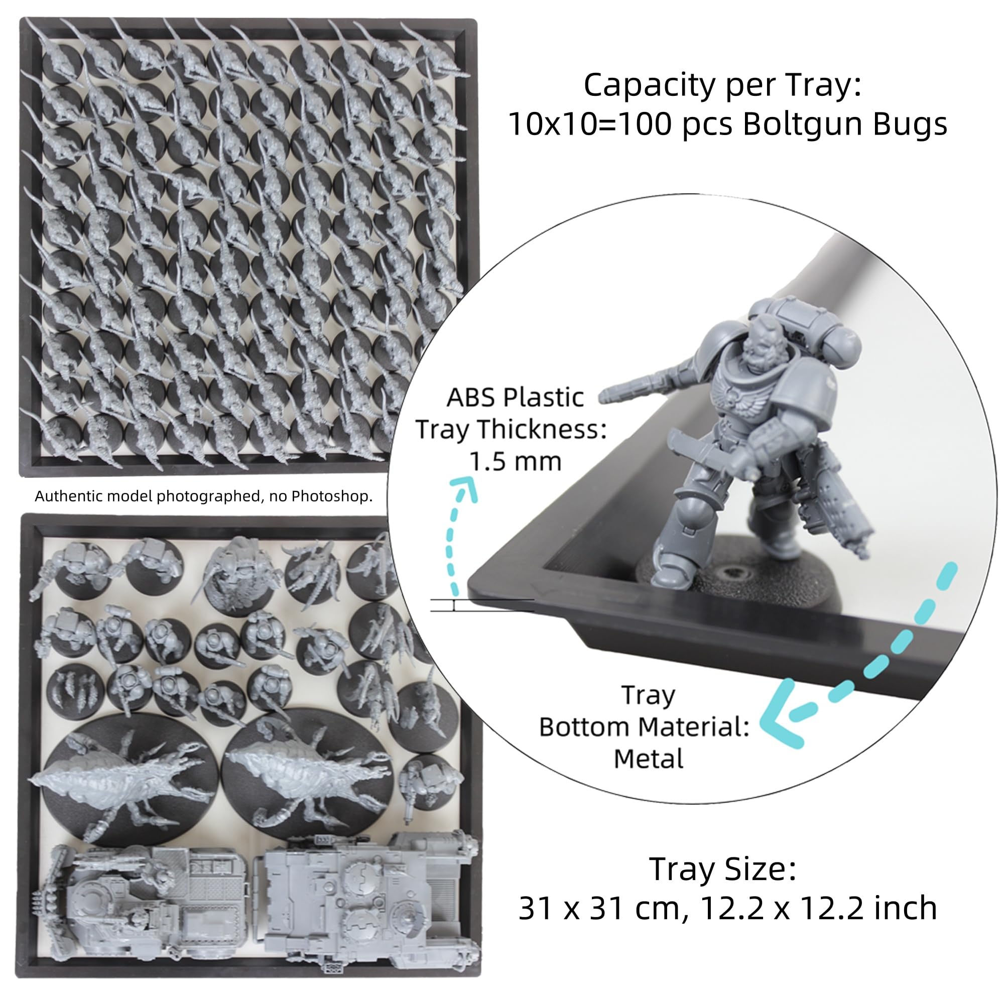 TOPQM Modular LED Miniatures Storage and Transport Case