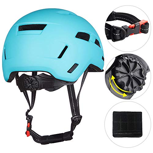 ILM Adult Bike Helmet Commuter Bicycle Cycling MTB Helmets with Adjustable Regulator for Unisex Adults (Blue, L/XL)
