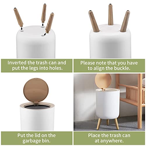 Small Trash Can with Lid for Bathroom Kitchen Office Diaper Seamless flat dragons ornament for kids Dragons fighting clouds Bedroom Garbage Trash Bin Dog Proof Waste Basket Cute Decorative