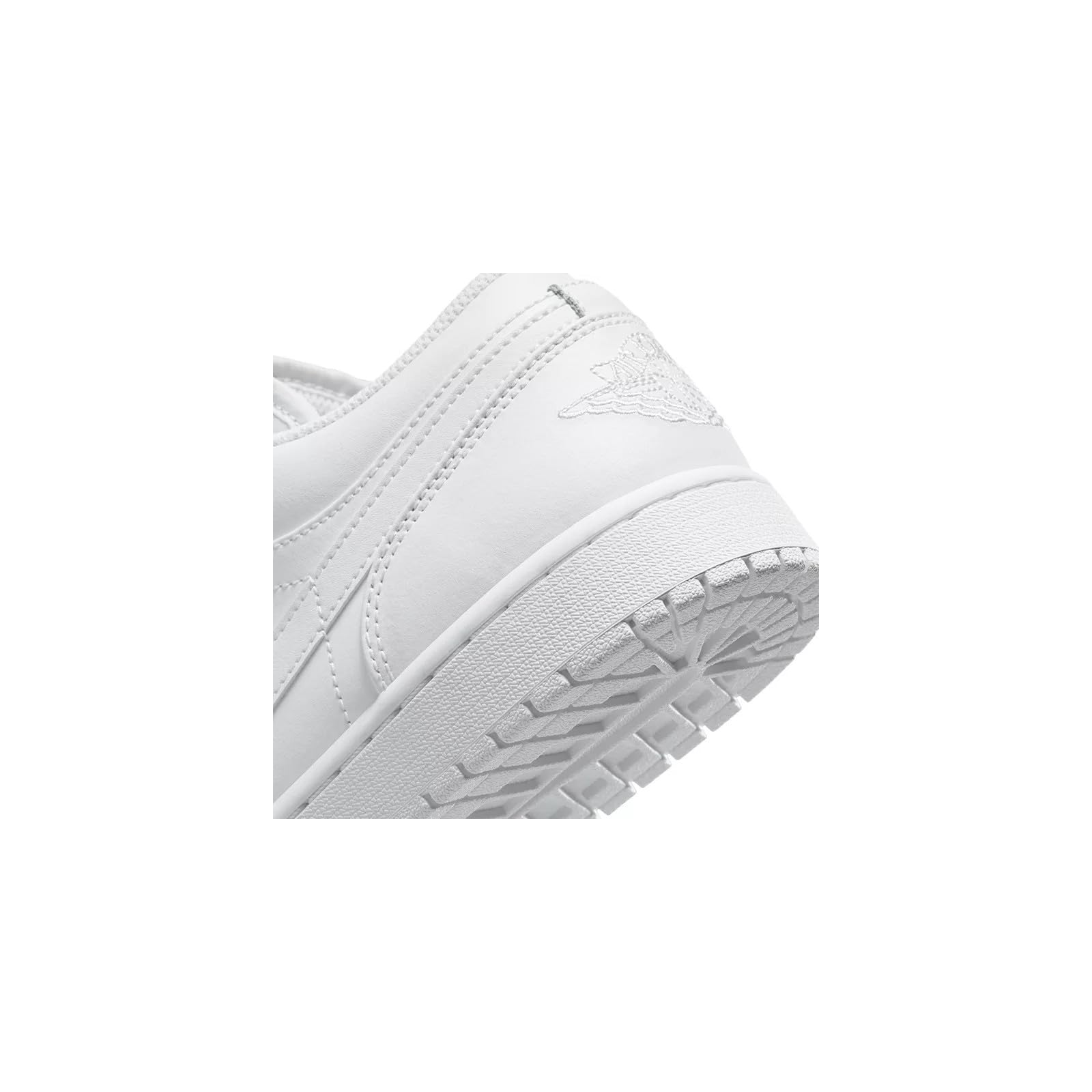 Jordan Mens Air Jordan 1 Low 553558 136 - Size 8.5 White/White-White