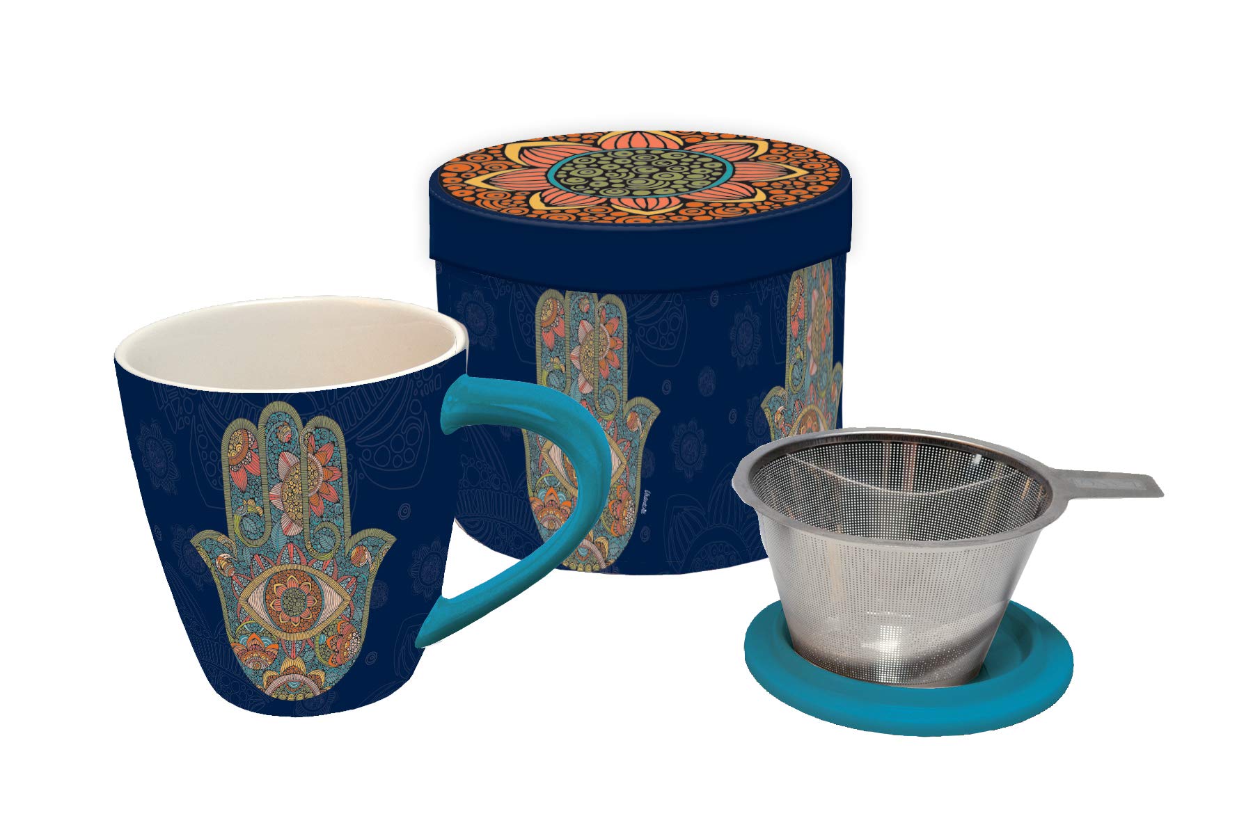 Lang Hamsa Tea Infusion Mug , 17 oz, Multi