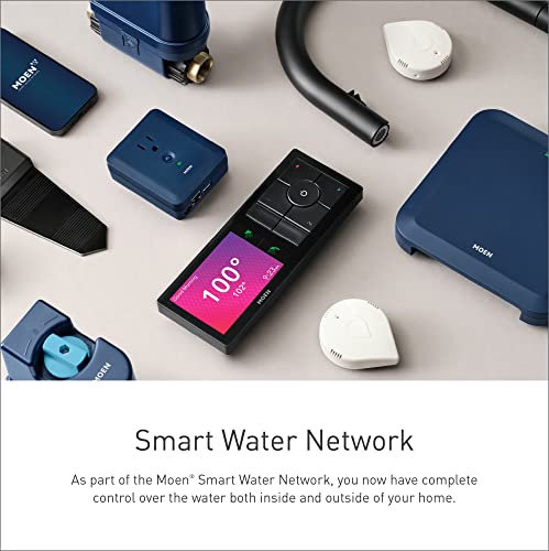 Moen WICNT008G1USA 8-zone Smart Sprinkler Controller, WI-FI Connectible, Automatic Water Timer, Smart Irrigation System, Scheduling, Adjustable, Shutoff, Easy to Install