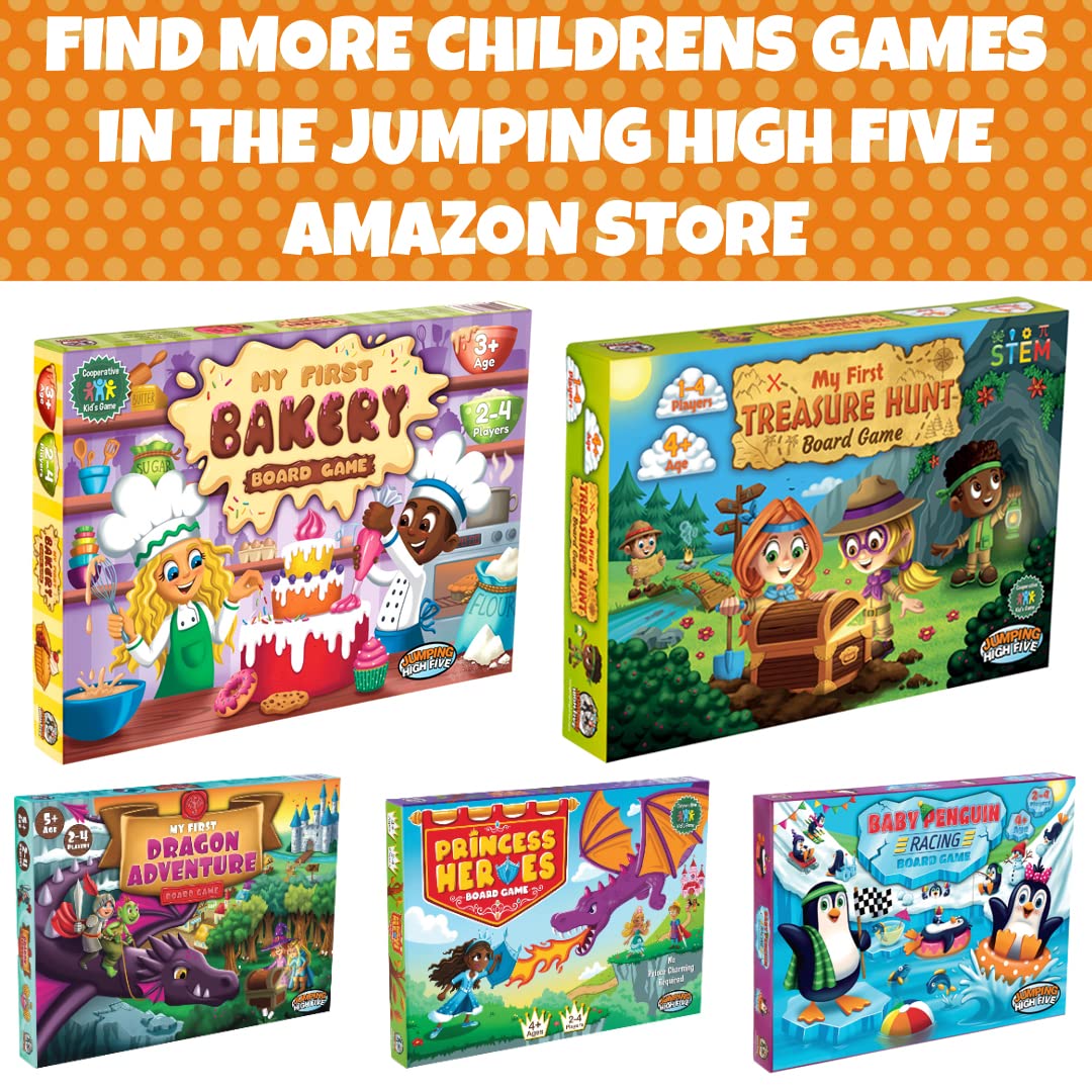 Jumping High Five Little Astronauts Board Game! Space Adventure Game for Kids Ages 4 and Up, Learn Through Play, Fly Around The Solar System in A Rocket Ship, Perfect for Family Game Night